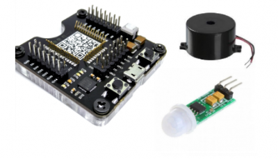 PIR motion sensor and Buzzer with ESP32 – openlabpro.com
